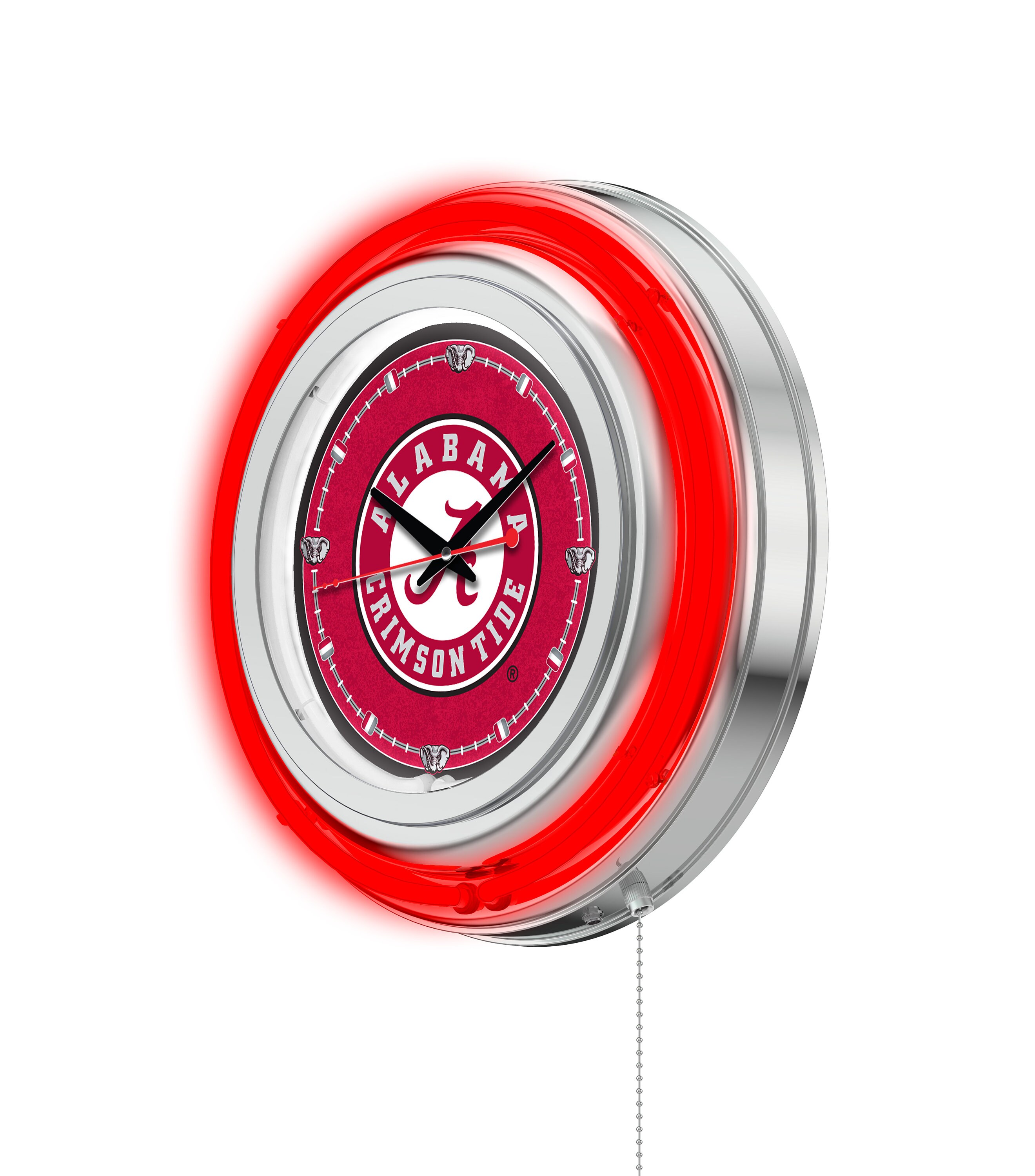 University of Alabama Neon Clock UA Crimson Tide 15 Neon Clock - Etsy