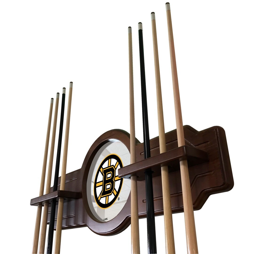 Boston Bruins Solid Wood Pool Table Cue Rack | Officially Licensed NHL ...