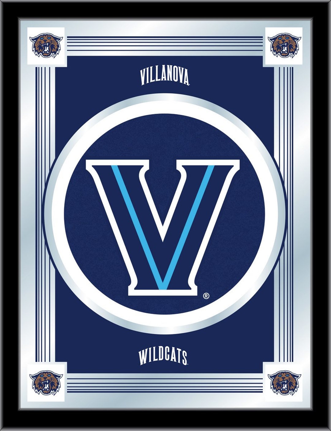 Villanova University Logo Wall Mirror | VU Wildcats Decor - Etsy
