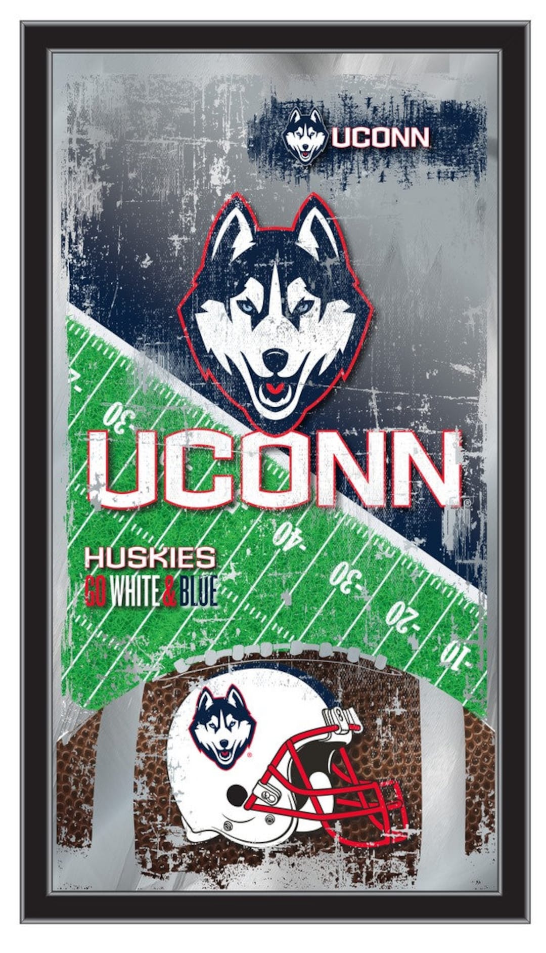 University of Connecticut Football Wall Mirror | UCONN Huskies - Etsy