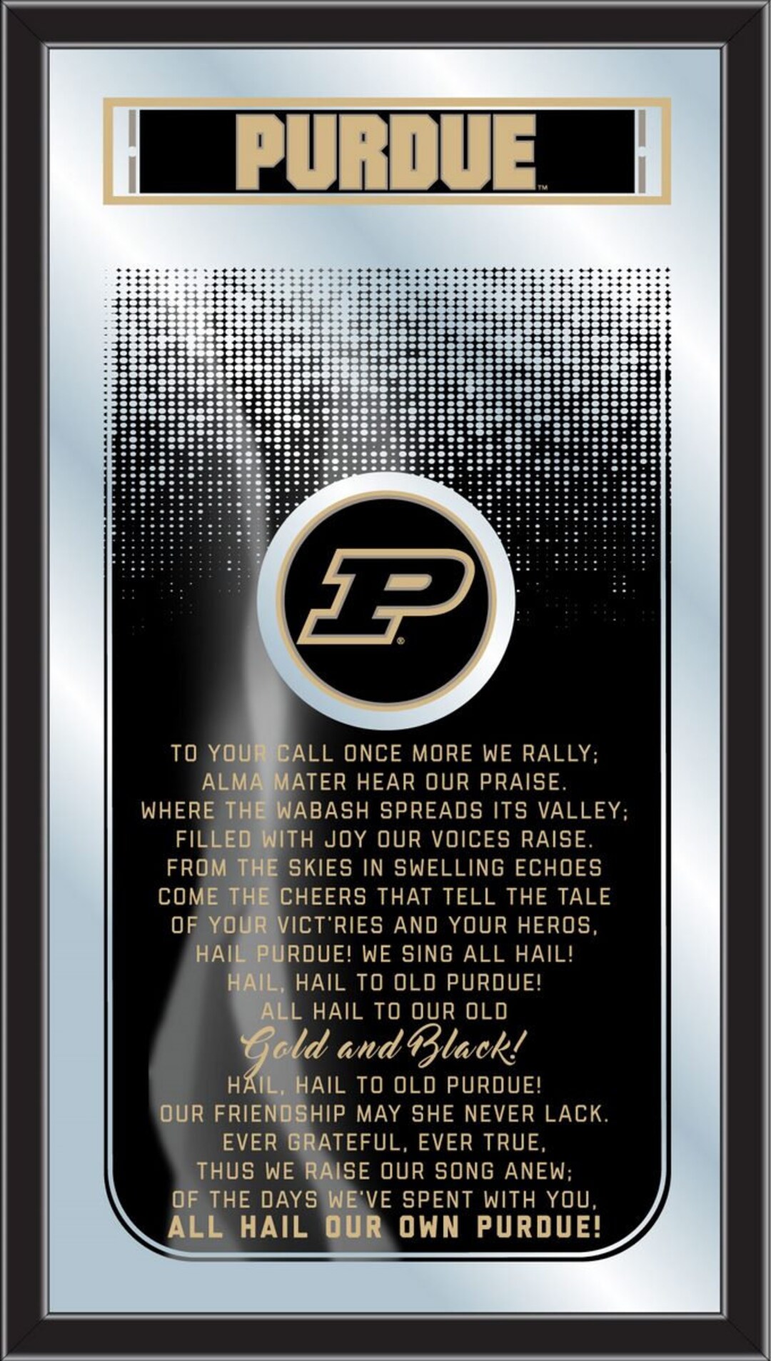Purdue Fight Song Wall Mirror Purdue Boilermakers - Etsy