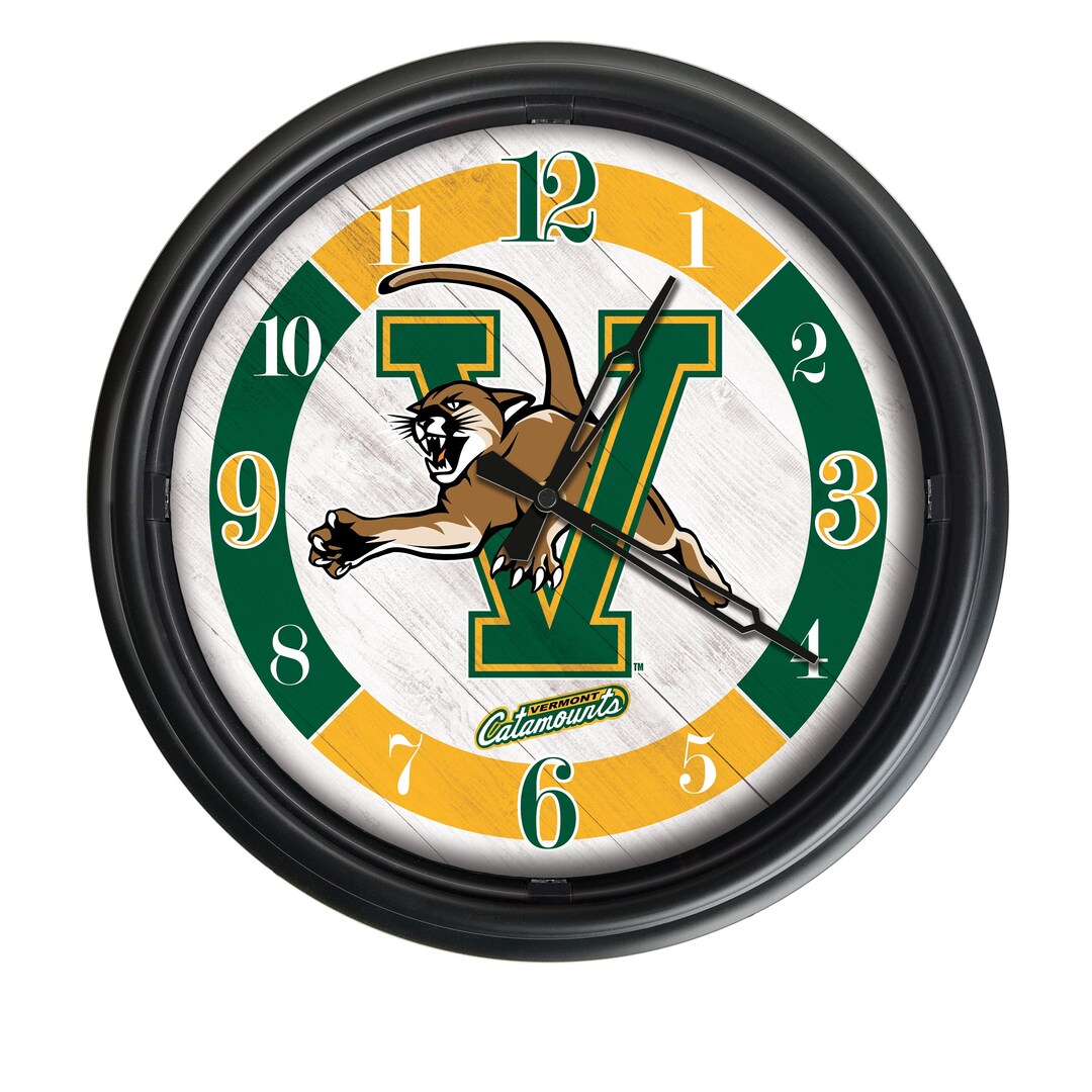 University of Vermont Indoor/outdoor LED Wall Clock | Outdoor ...
