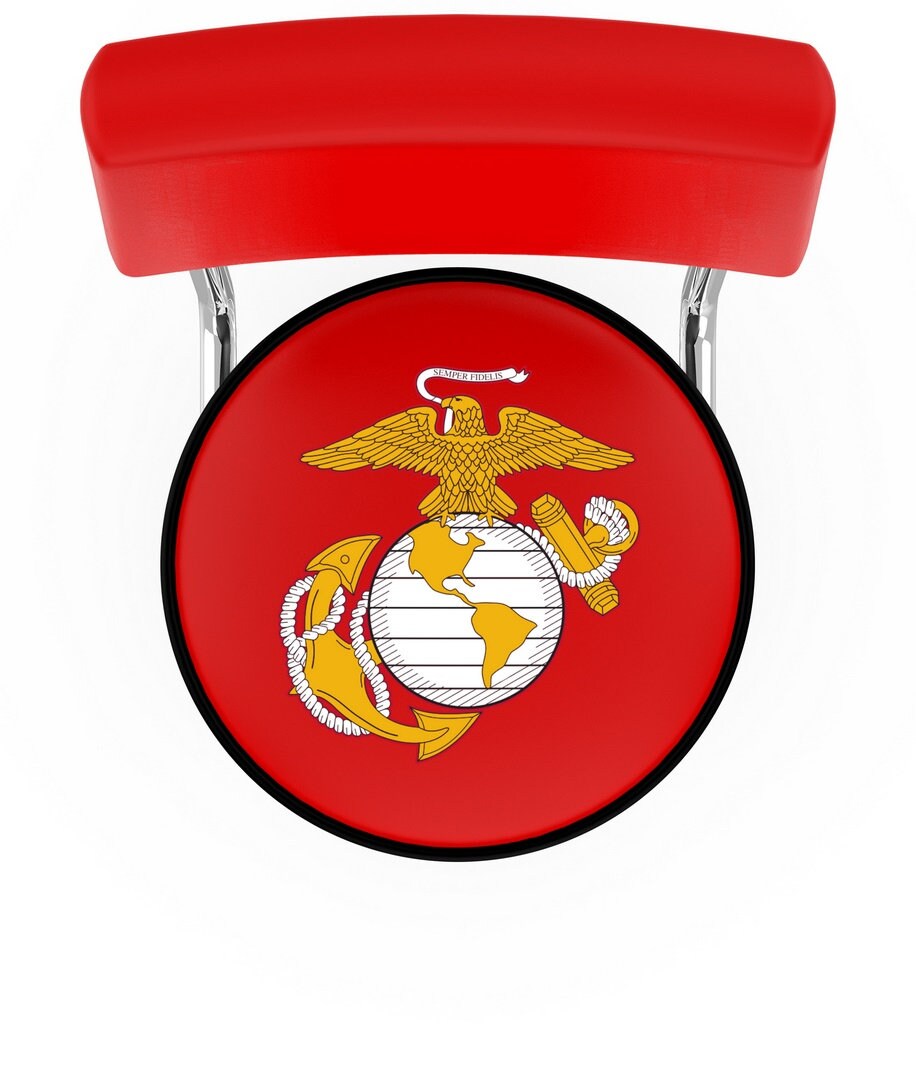U.S. Marine Corps Eagle, Globe, Anchor Bar Stool | Officially Licensed ...