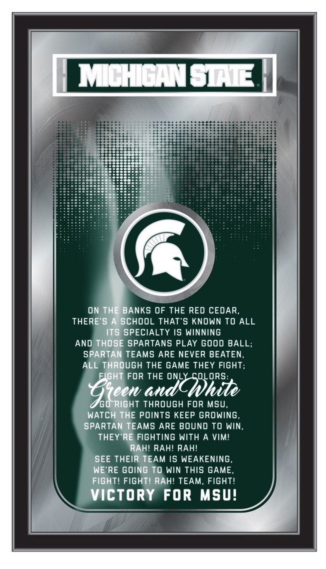 Michigan State University Fight Song Wall Mirror| MSU Spartans - Etsy