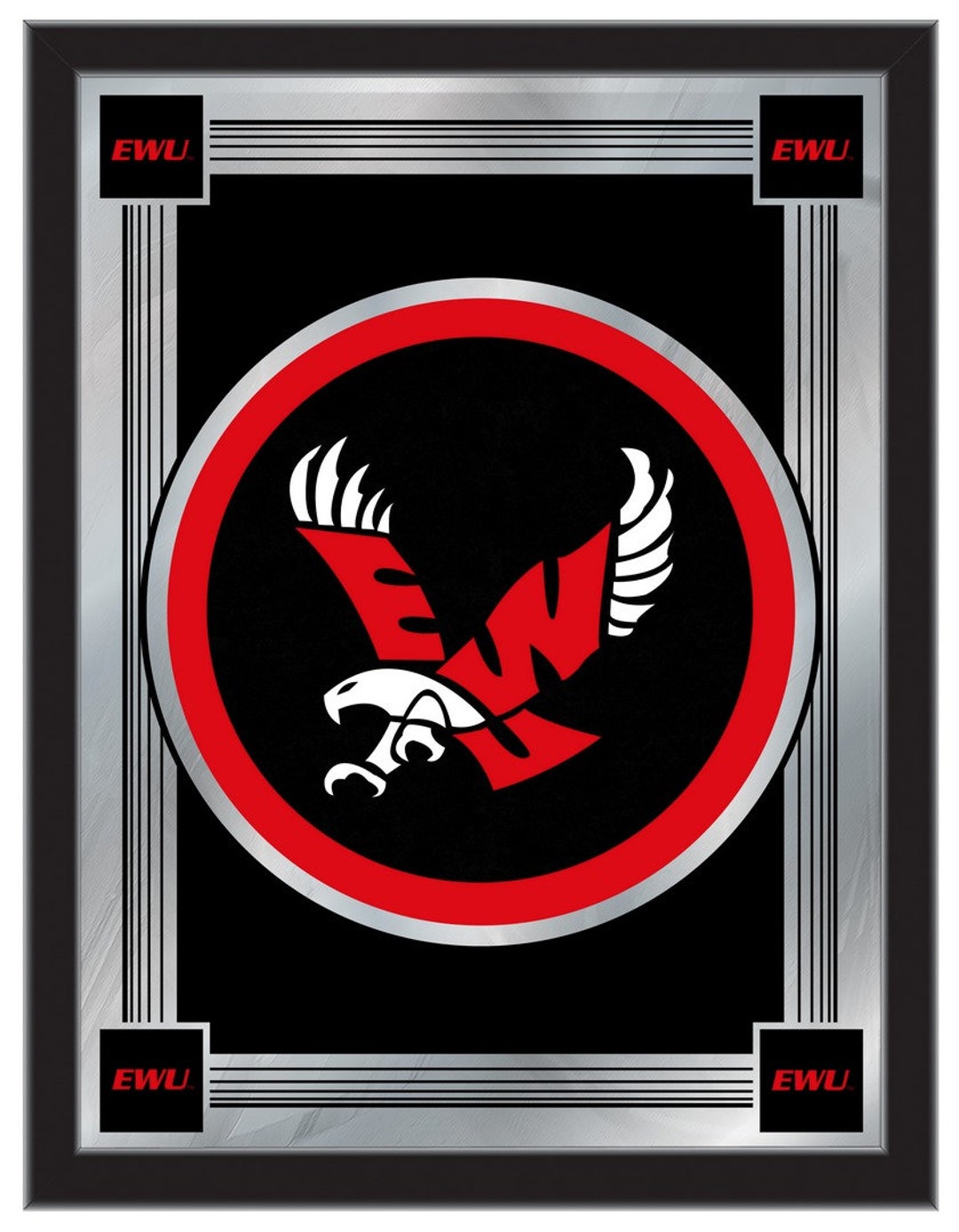 Eastern Washington University Logo Wall Mirror | EWU Eagles Decor - Etsy