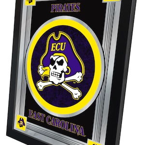East Carolina University Logo Wall Mirror | ECU Pirates Fan Decor - Etsy