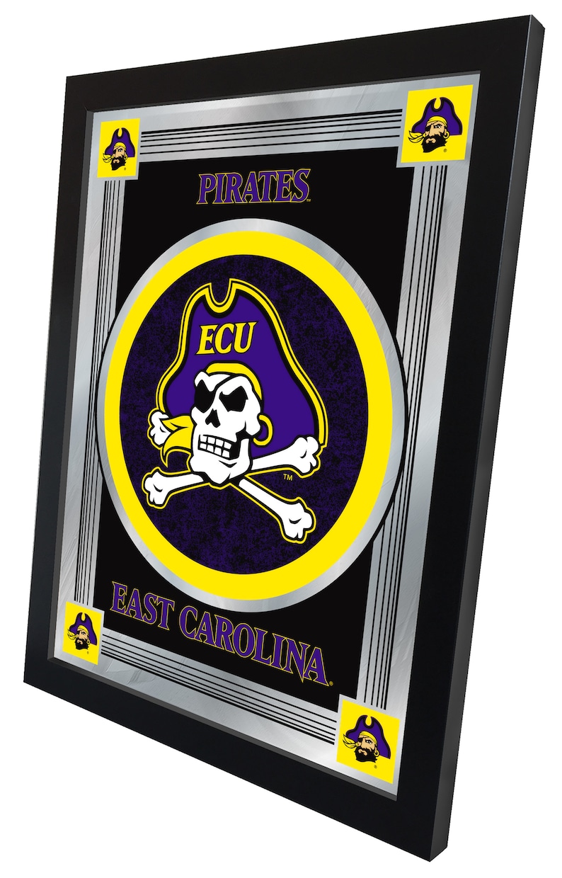 East Carolina University Logo Wall Mirror ECU Pirates Decor - Etsy