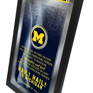 University of Michigan Fight Song Wall Mirror| UM Wolverines - Etsy