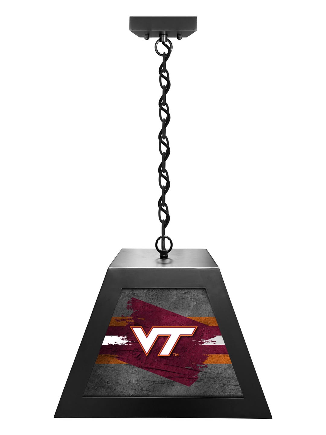 Virginia Tech Backlit Pendant Light | Metal Framed VTU Hokies Billiard ...