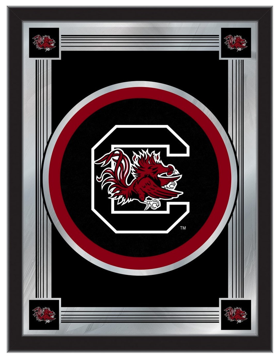 University of South Carolina Logo Wall Mirror | USC Gamecocks Decor - Etsy