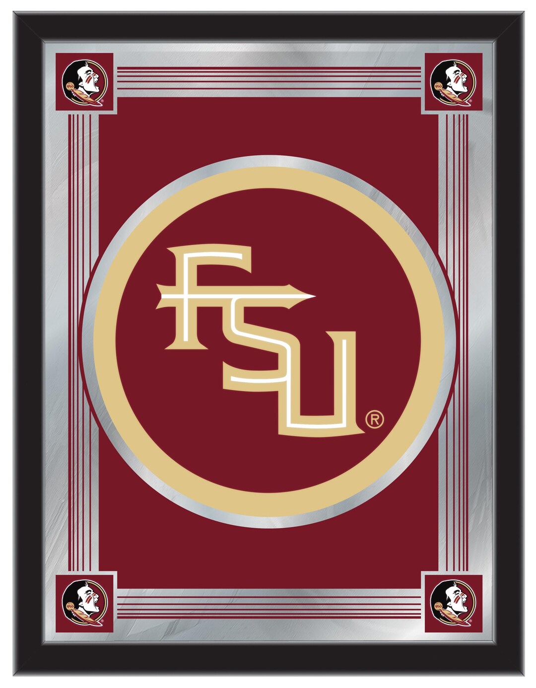 Florida State (script) Logo Wall Mirror | FSU Seminoles Decor - Etsy
