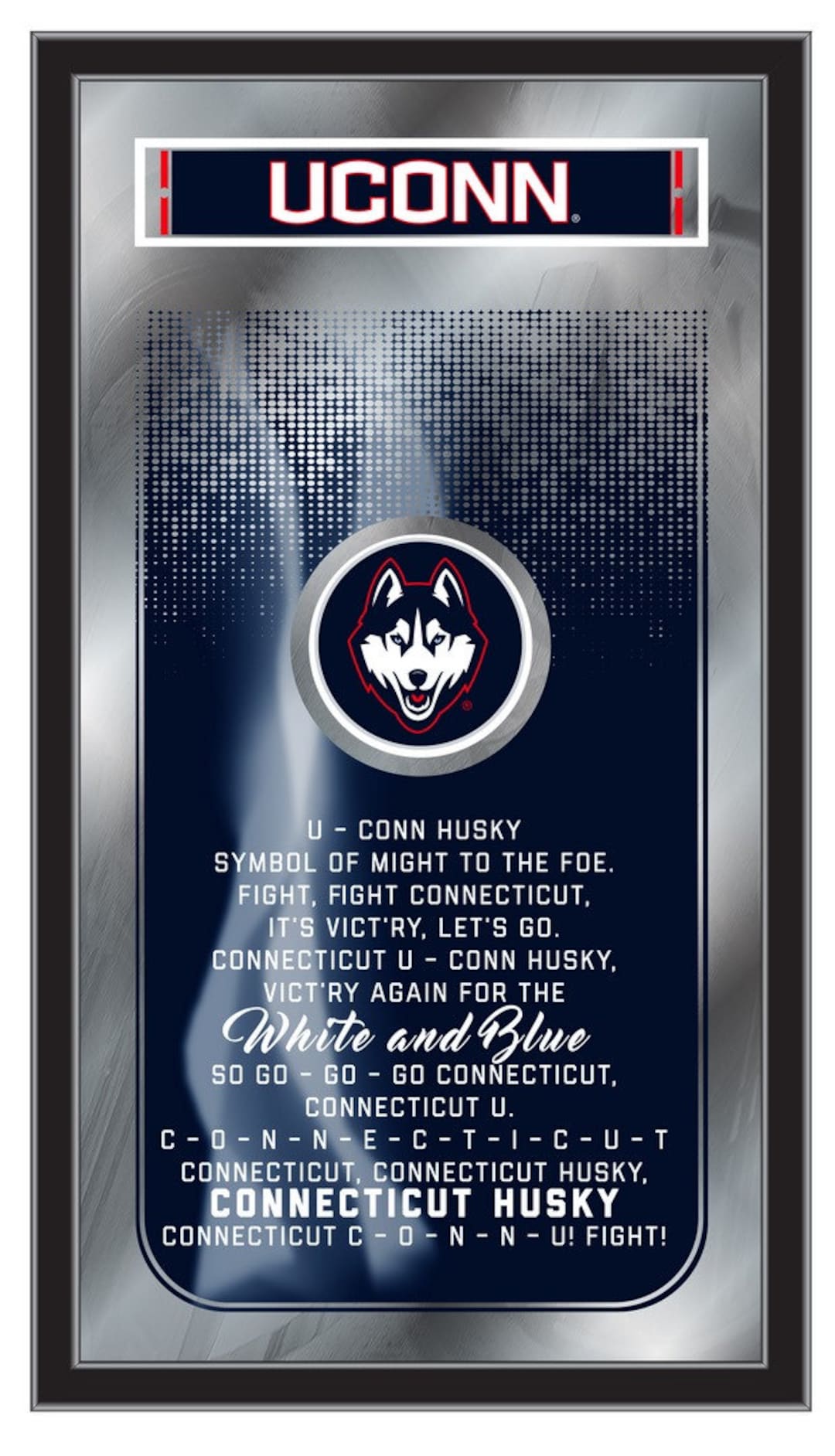 University of Connecticut Fight Song Wall Mirror| UCONN Huskies - Etsy