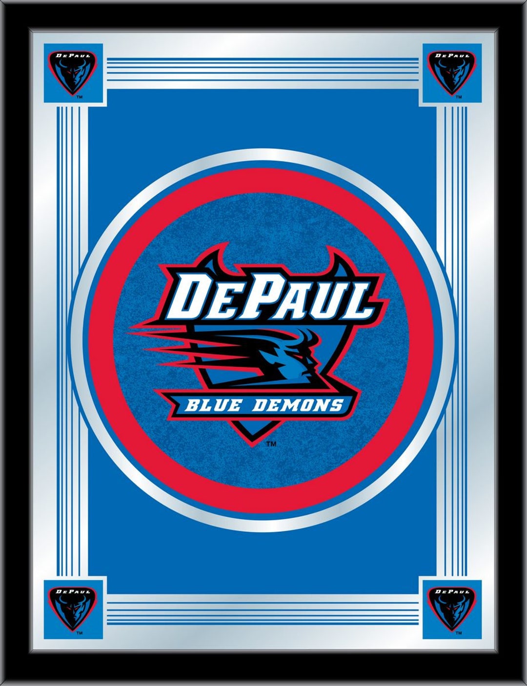 Depaul University Logo Wall Mirror Premium NCAA Team Mirror - Etsy