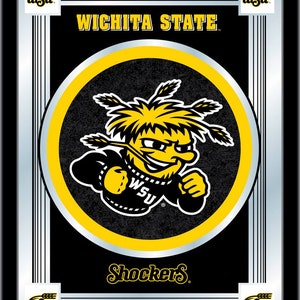 Wichita State University Logo Mirror | WSU Shockers Wall Decor - Etsy