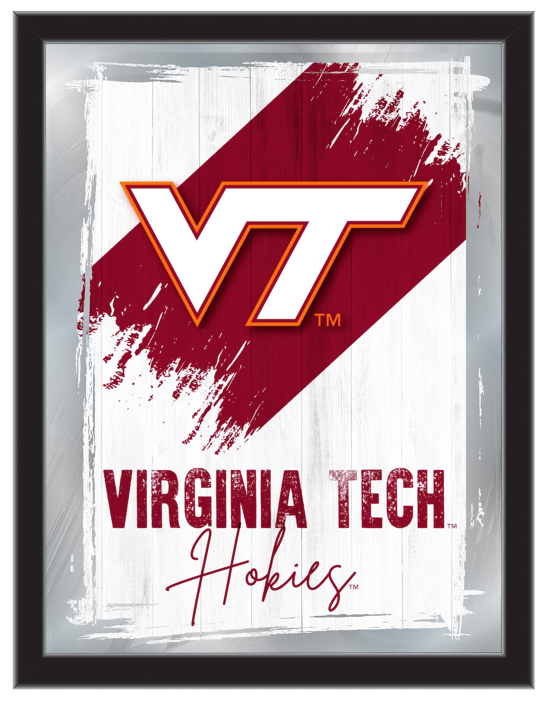 Virginia Tech University Logo Wall Mirror | VT Hokies Decor - Etsy
