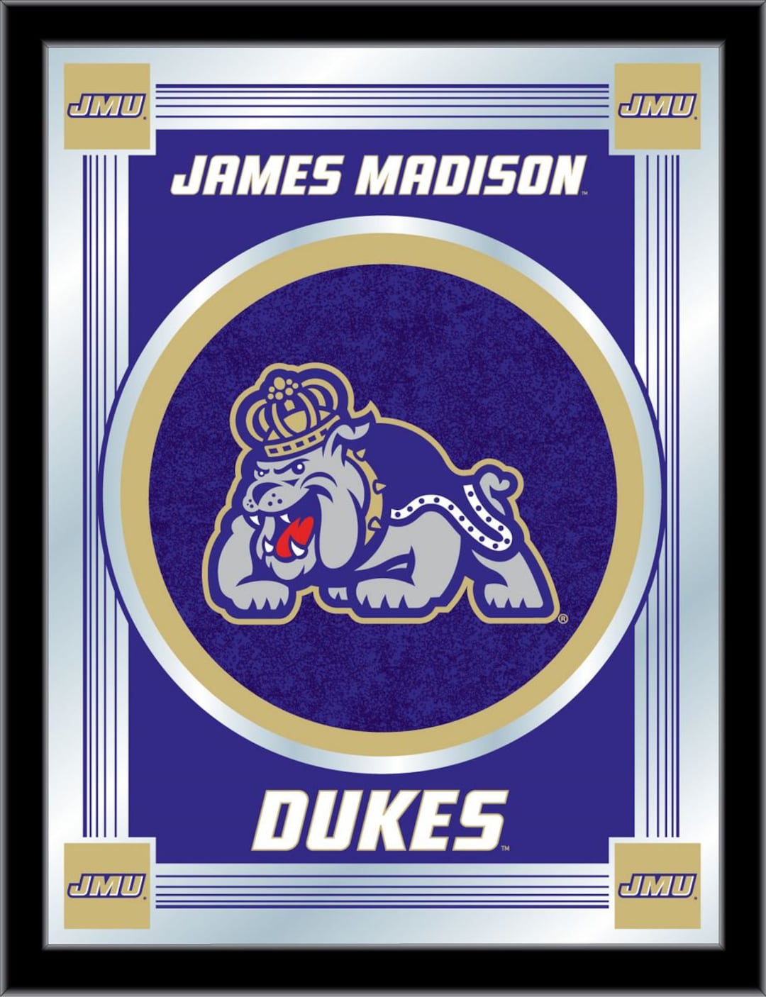 James Madison University Logo Wall Mirror | JMU Dukes Decor - Etsy