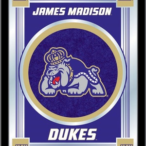 James Madison University Logo Wall Mirror | JMU Dukes Decor - Etsy