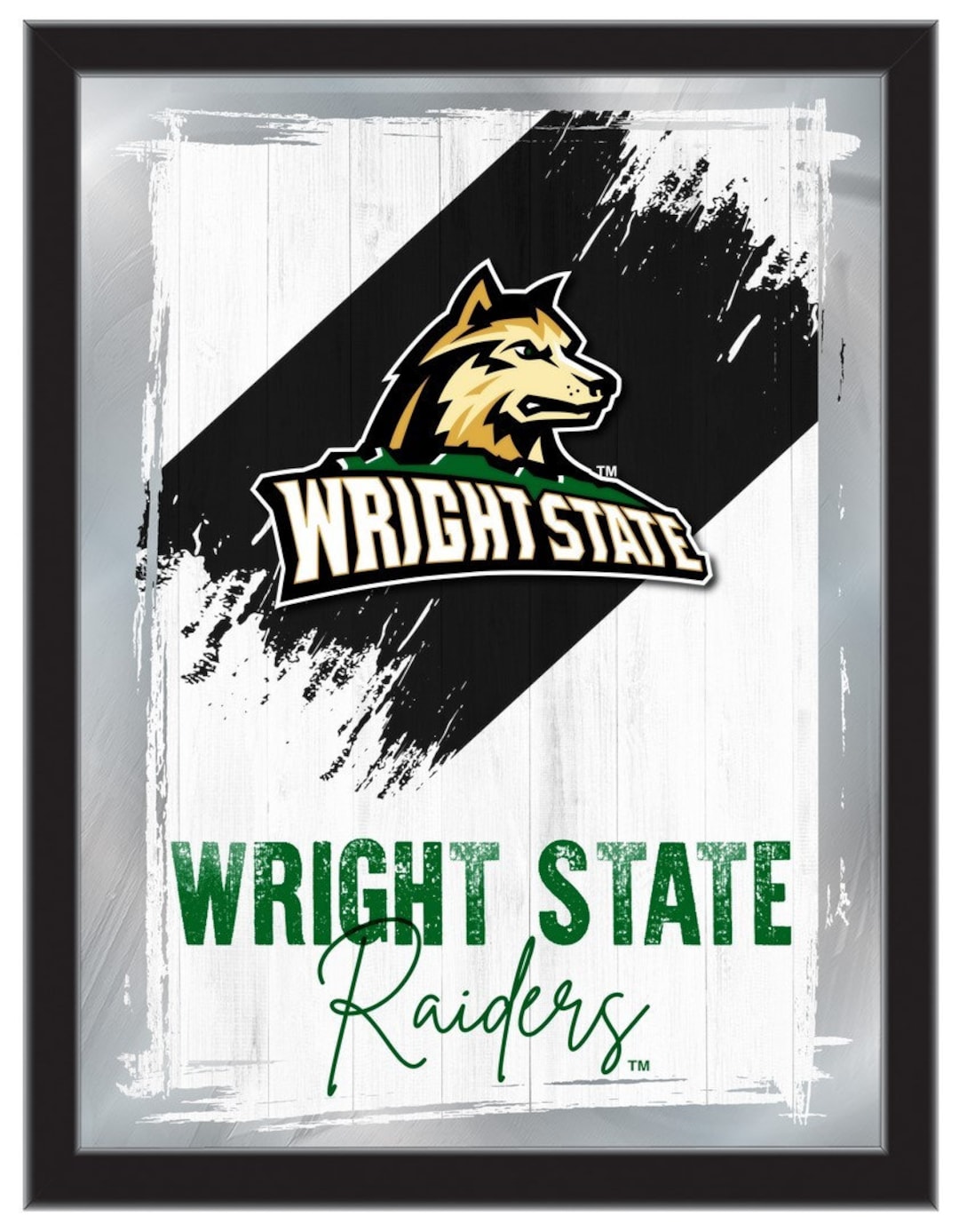 Wright State University Logo Wall Mirror 08 WSU Raiders Decor - Etsy