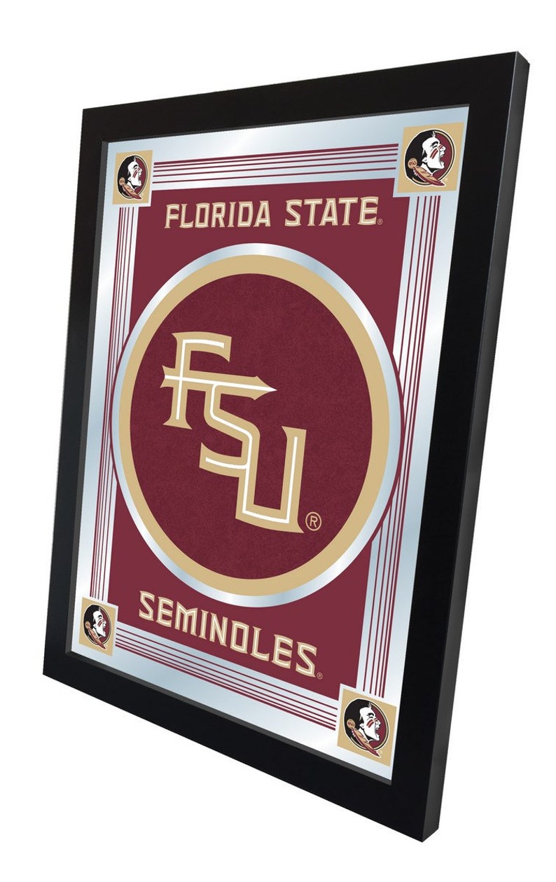 Florida State script Logo Wall Mirror FSU Seminoles Decor - Etsy