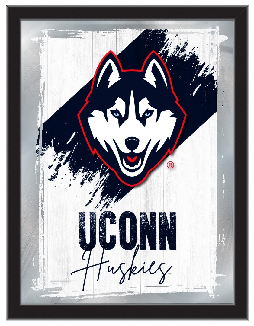 University of Connecticut Logo Wall Mirror 08 UCONN Huskies - Etsy