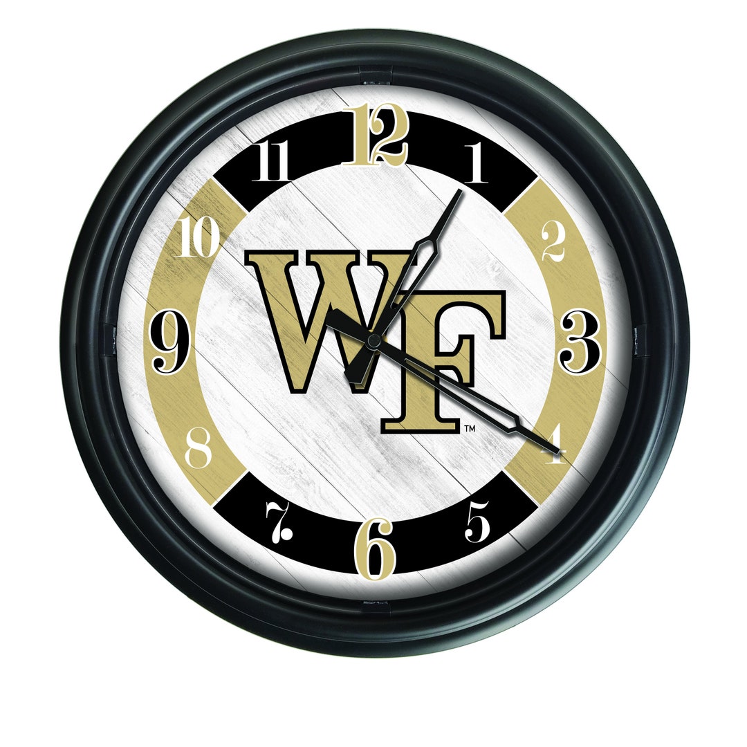 Wake Forest University LED Wall Clock | Officially Licensed WFU Demon ...