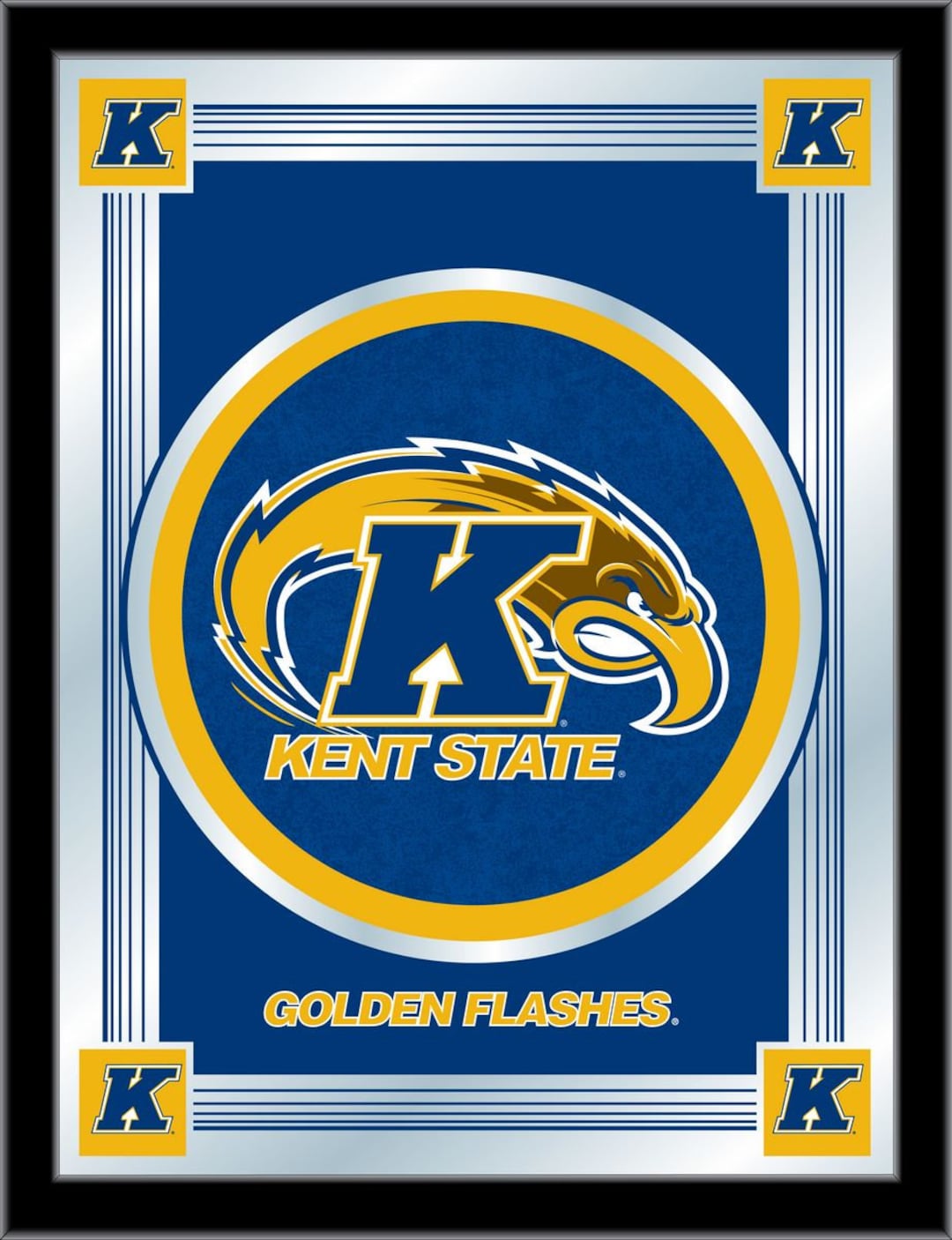Kent State University Logo Wall Mirror | KSU Golden Flashes Decor - Etsy