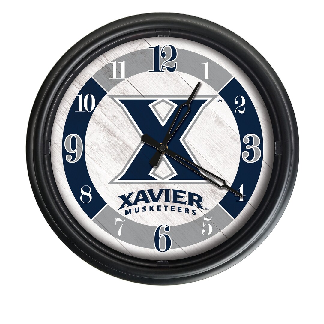 Xavier University LED Wall Clock | XU Musketeers Outdoor Clock - Etsy