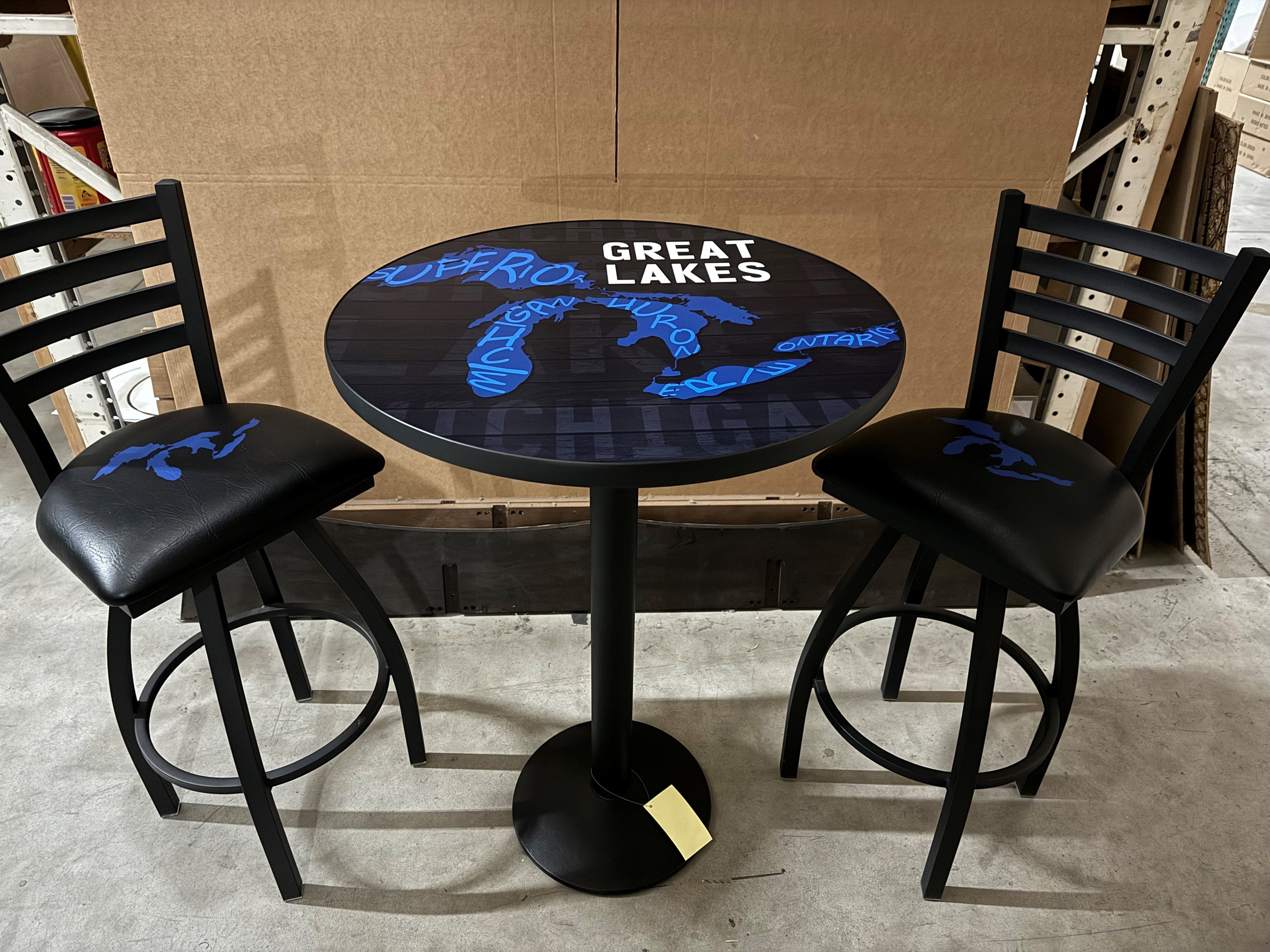 Customizable Table Top With Logo Custom Design on a Pub Table Top With ...