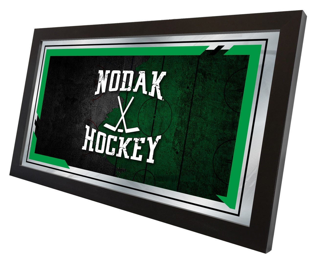 University of North Dakota Nodak Hockey Collector Wall Mirror UND ...