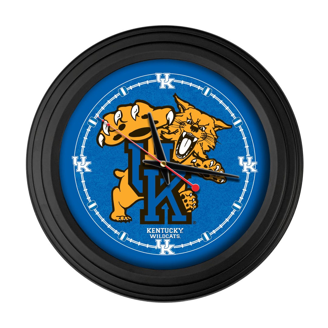 Kentucky Wildcat 15" Traditional Wall Clock | UK Wildcats Logo NCAA Fan ...