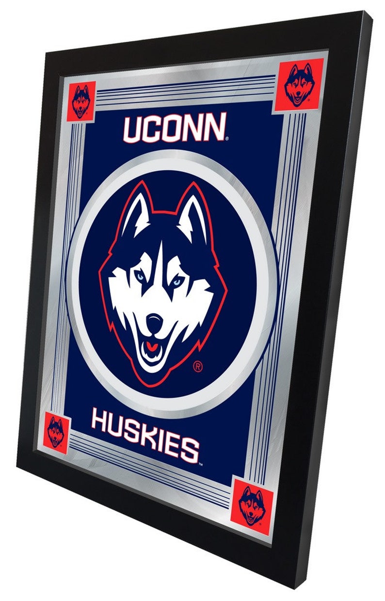 University of Connecticut Logo Wall Mirror UCONN Huskies - Etsy