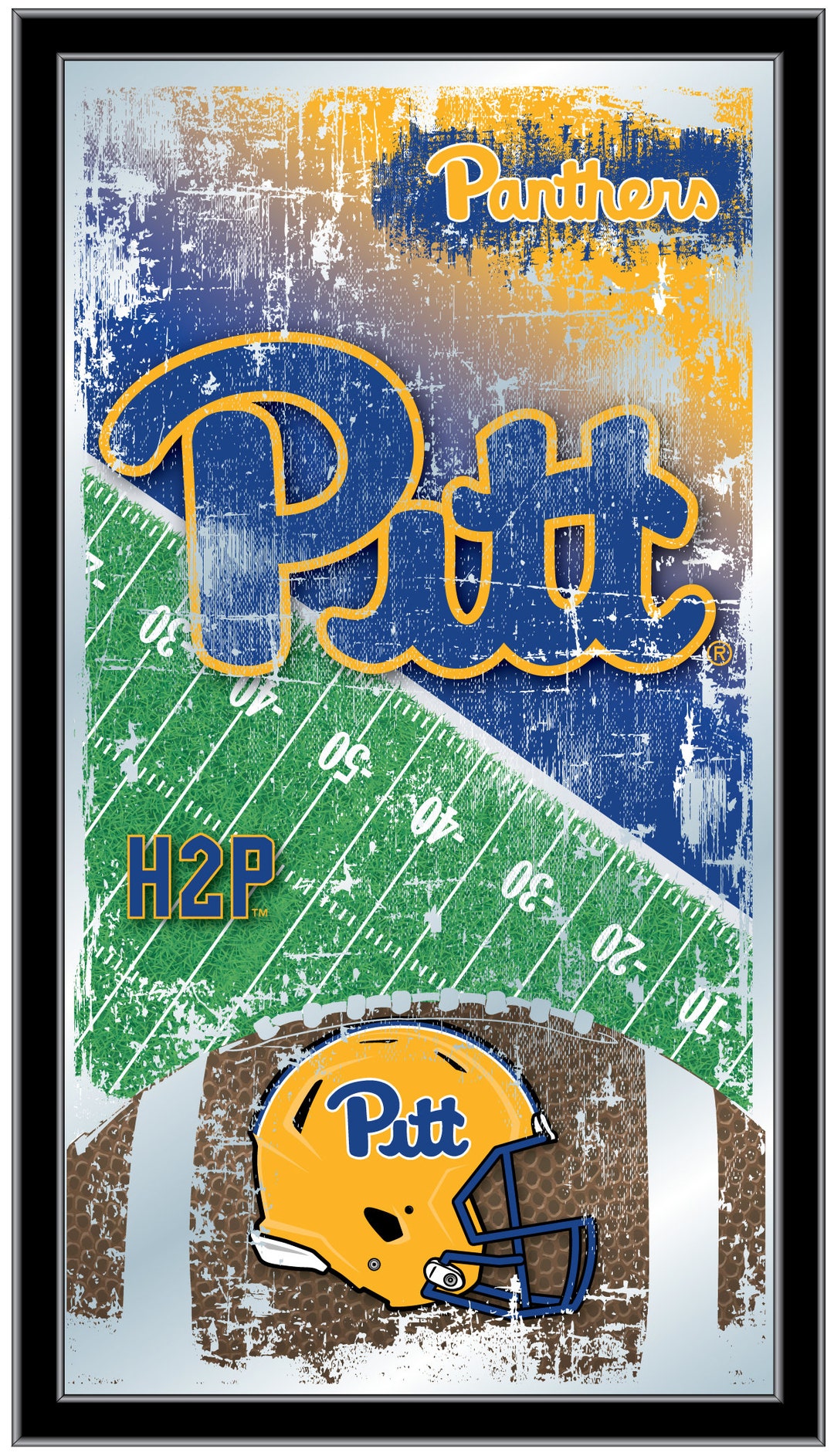 University of Pittsburgh Football Wall Mirror | Pitt Panthers - Etsy