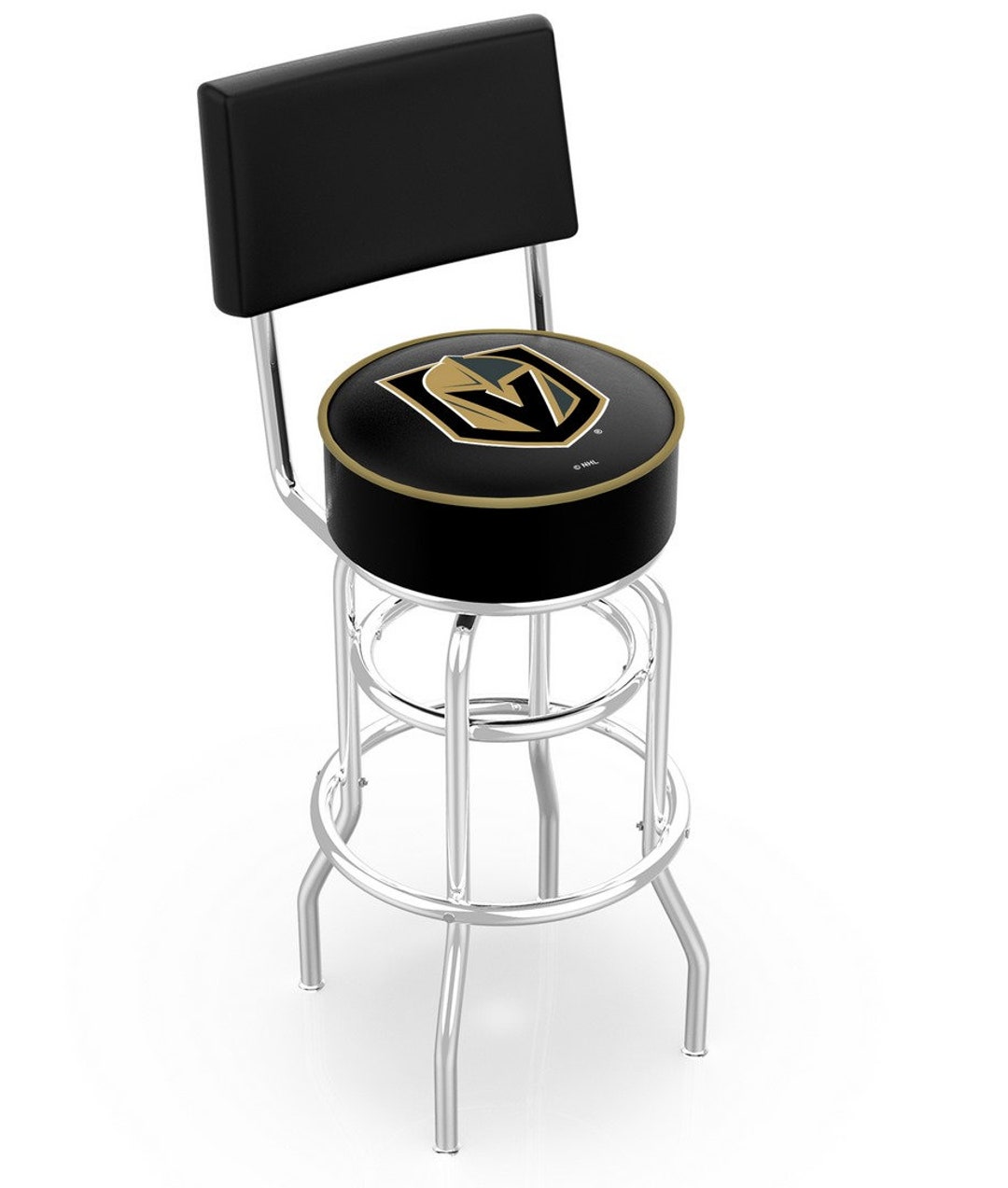 Vegas Golden Knights Bar Stool With Hockey Team Logo NHL Retro Counter ...