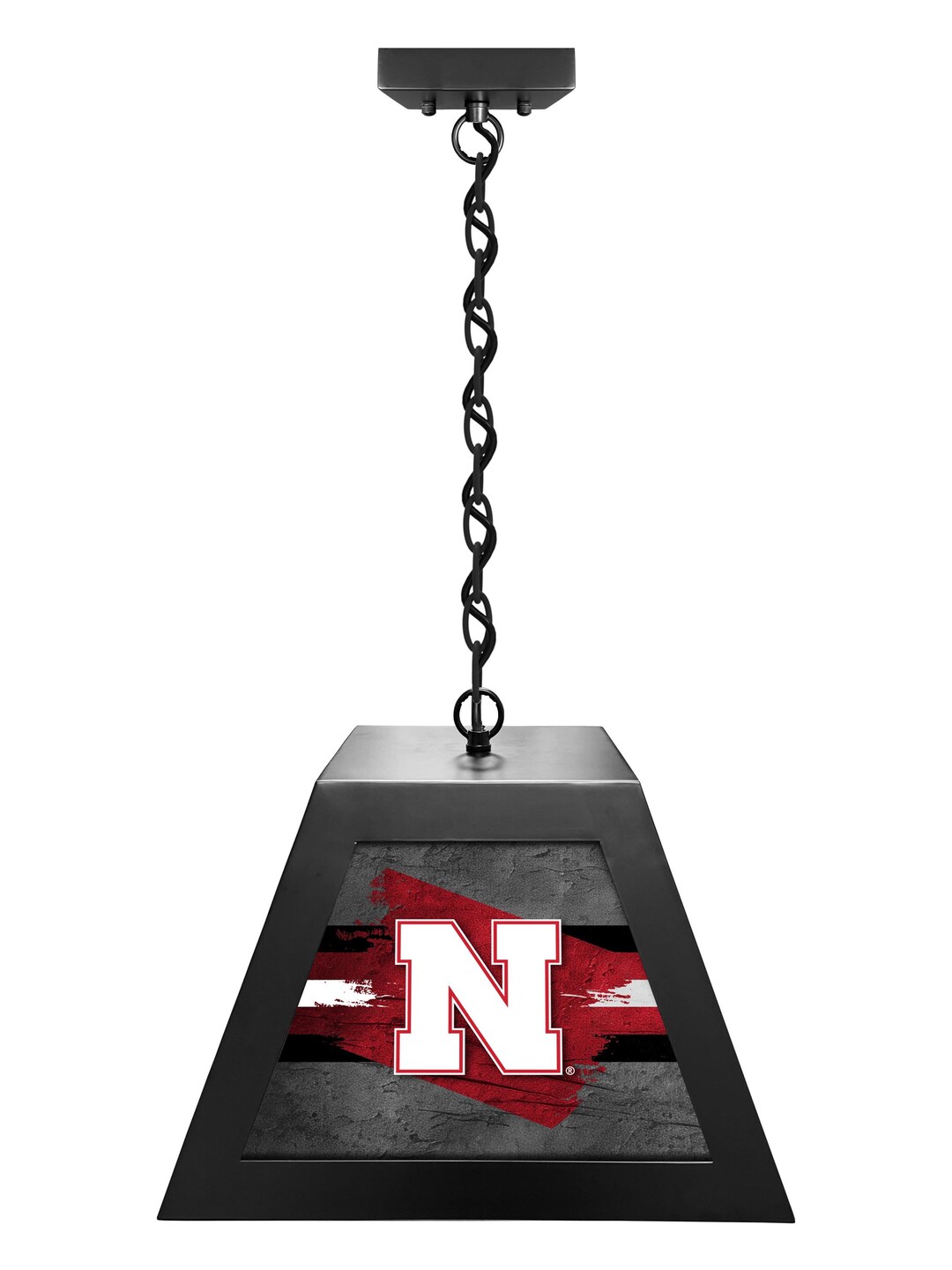 Nebraska Backlit Pendant Light | Metal Framed UN Cornhuskers Billiard ...