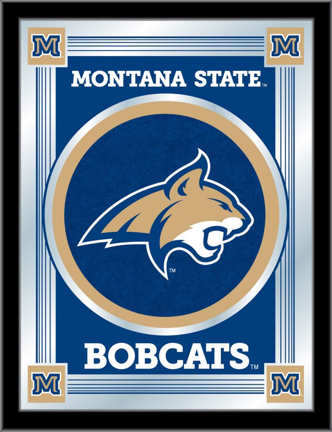 Montana State University Logo Wall Mirror | MSU Bobcats Decor - Etsy