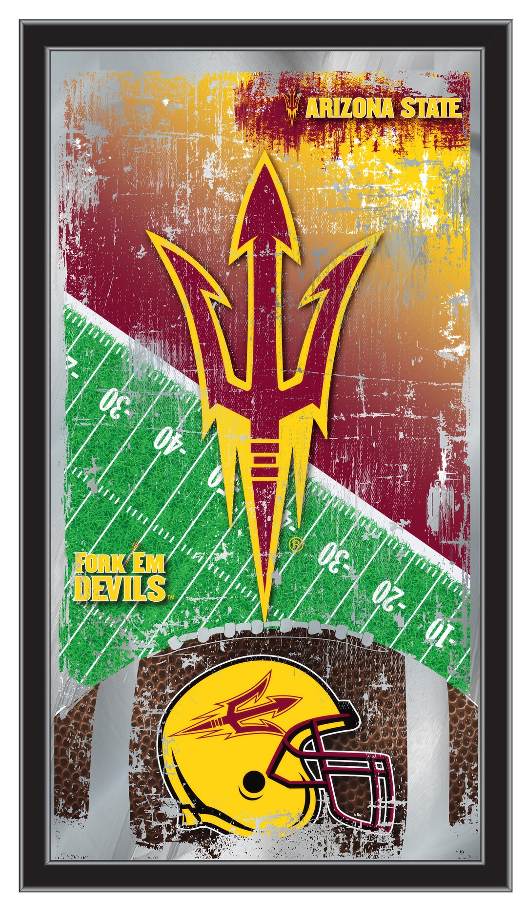 Arizona State University Football Wall Mirror | ASU Sun Devils - Etsy