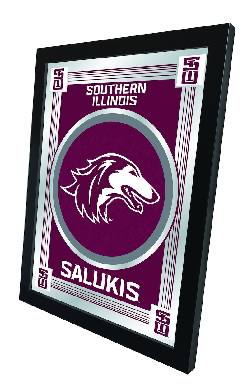 Southern Illinois University Logo Mirror | SIU Salukis Wall Decor - Etsy