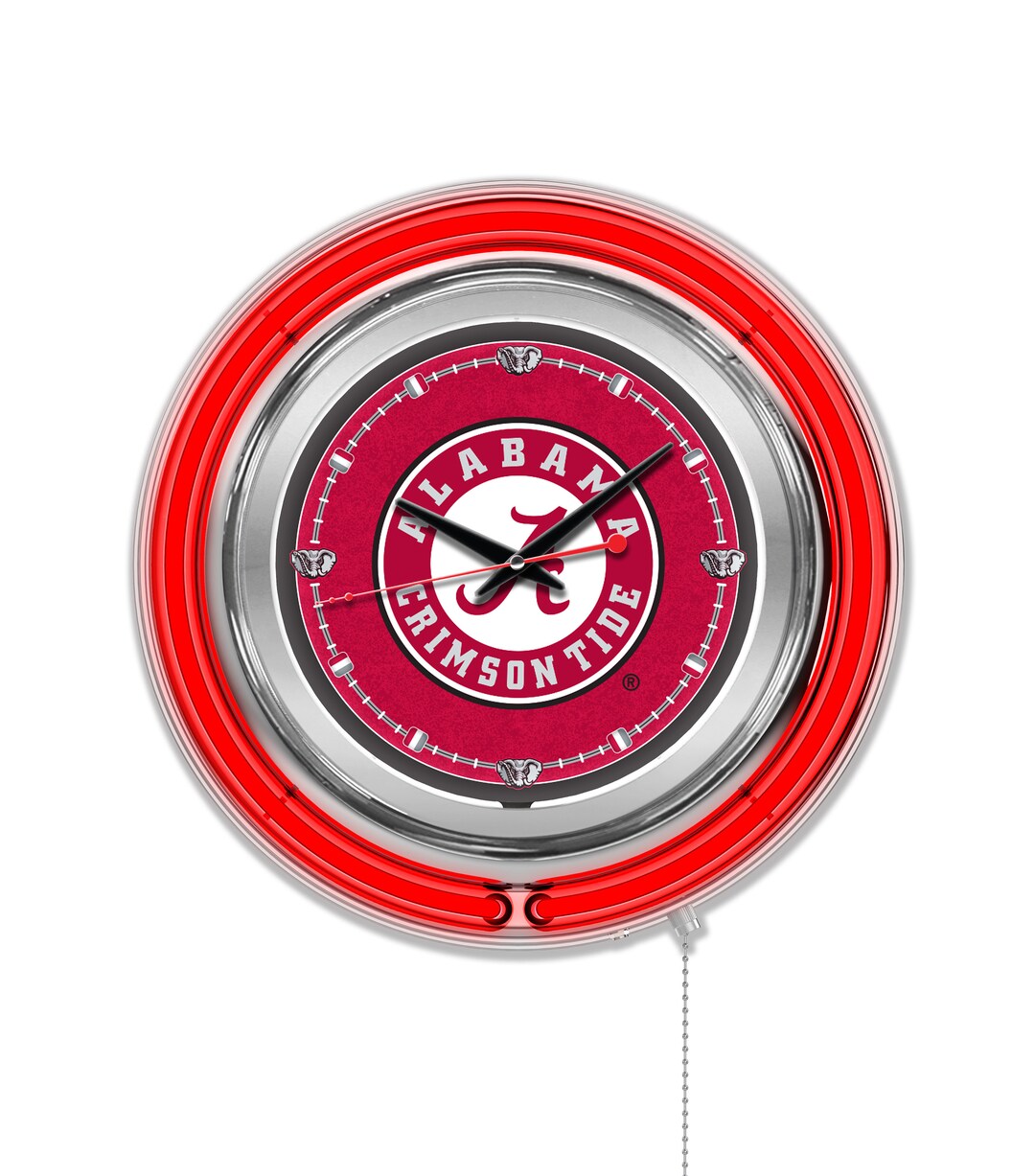 University of Alabama Neon Clock | UA Crimson Tide 15" Neon Clock - Etsy