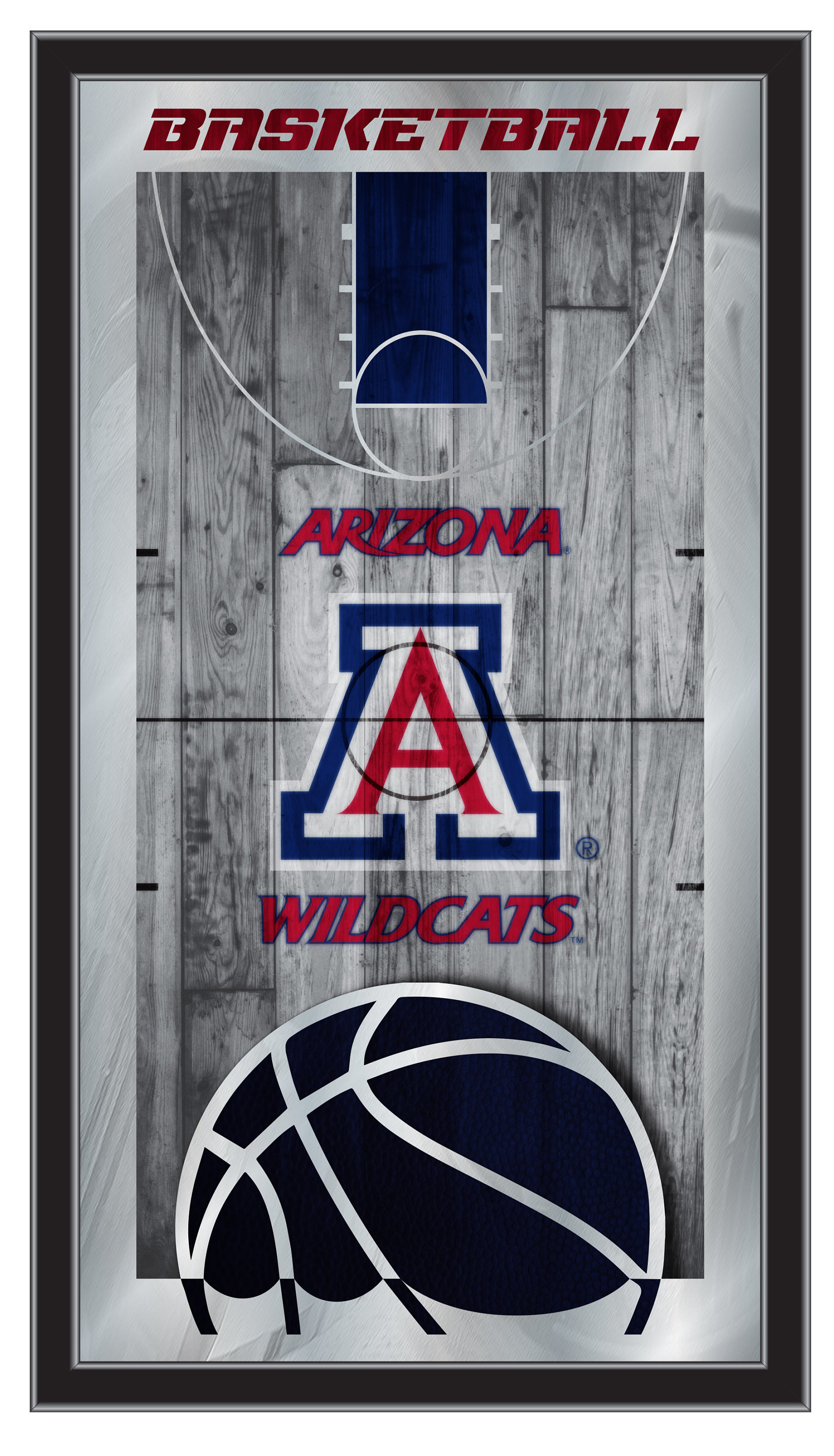 University of Arizona Basketball Wall Mirror UA Wildcats - Etsy