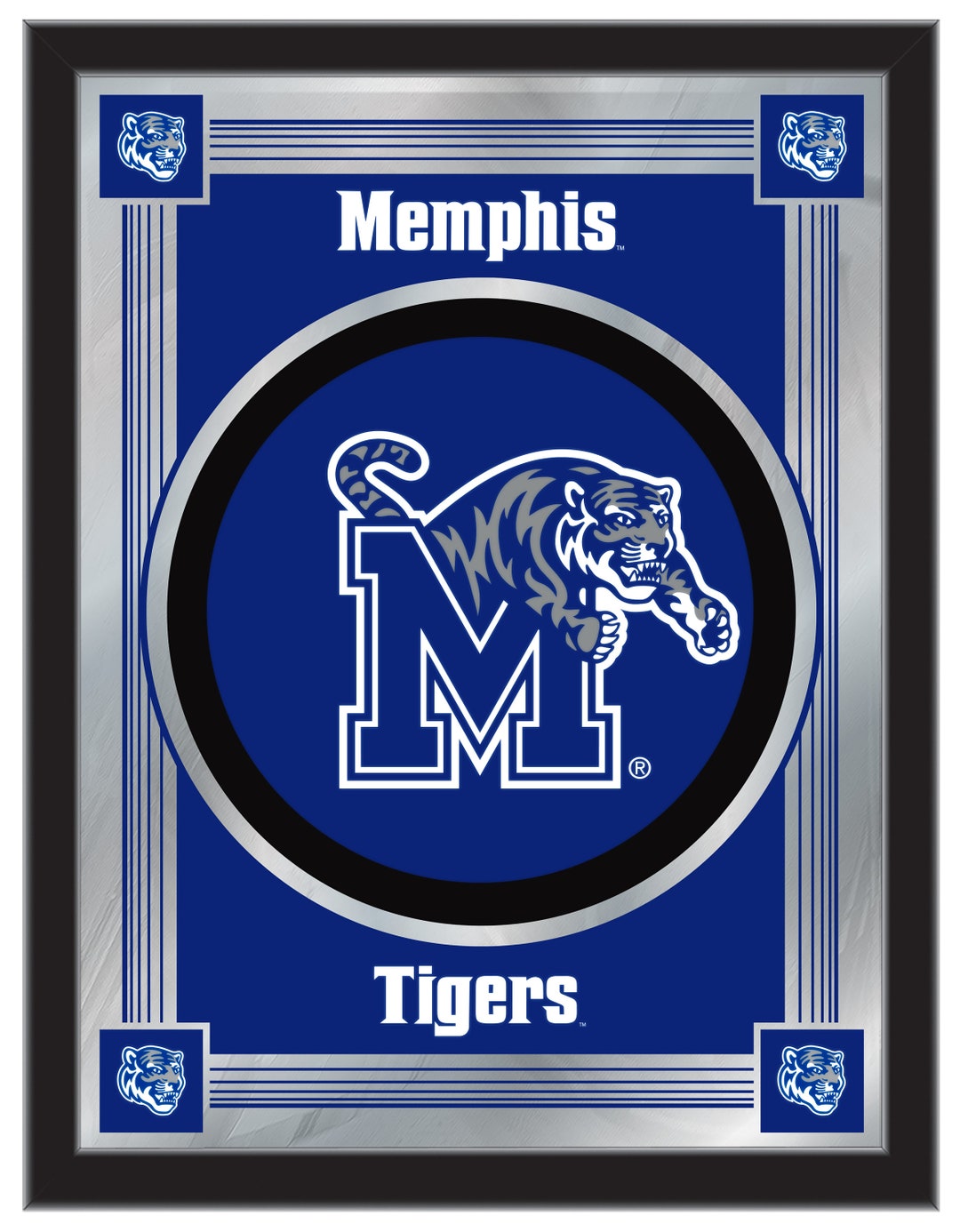 University of Memphis Logo Wall Mirror | UM Tigers Decor - Etsy