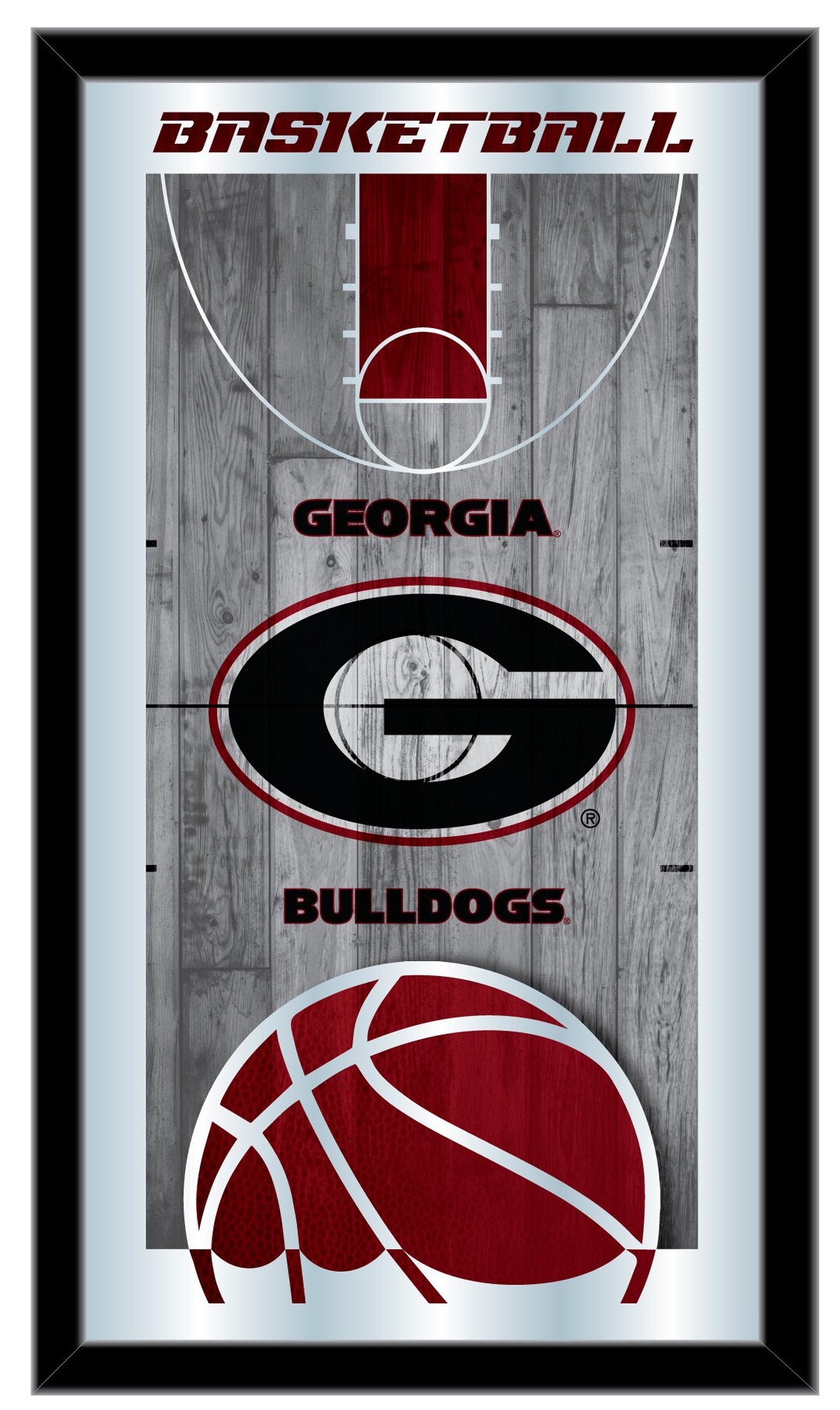 University of Georgia Basketball Wall Mirror | UGA Bulldogs - Etsy