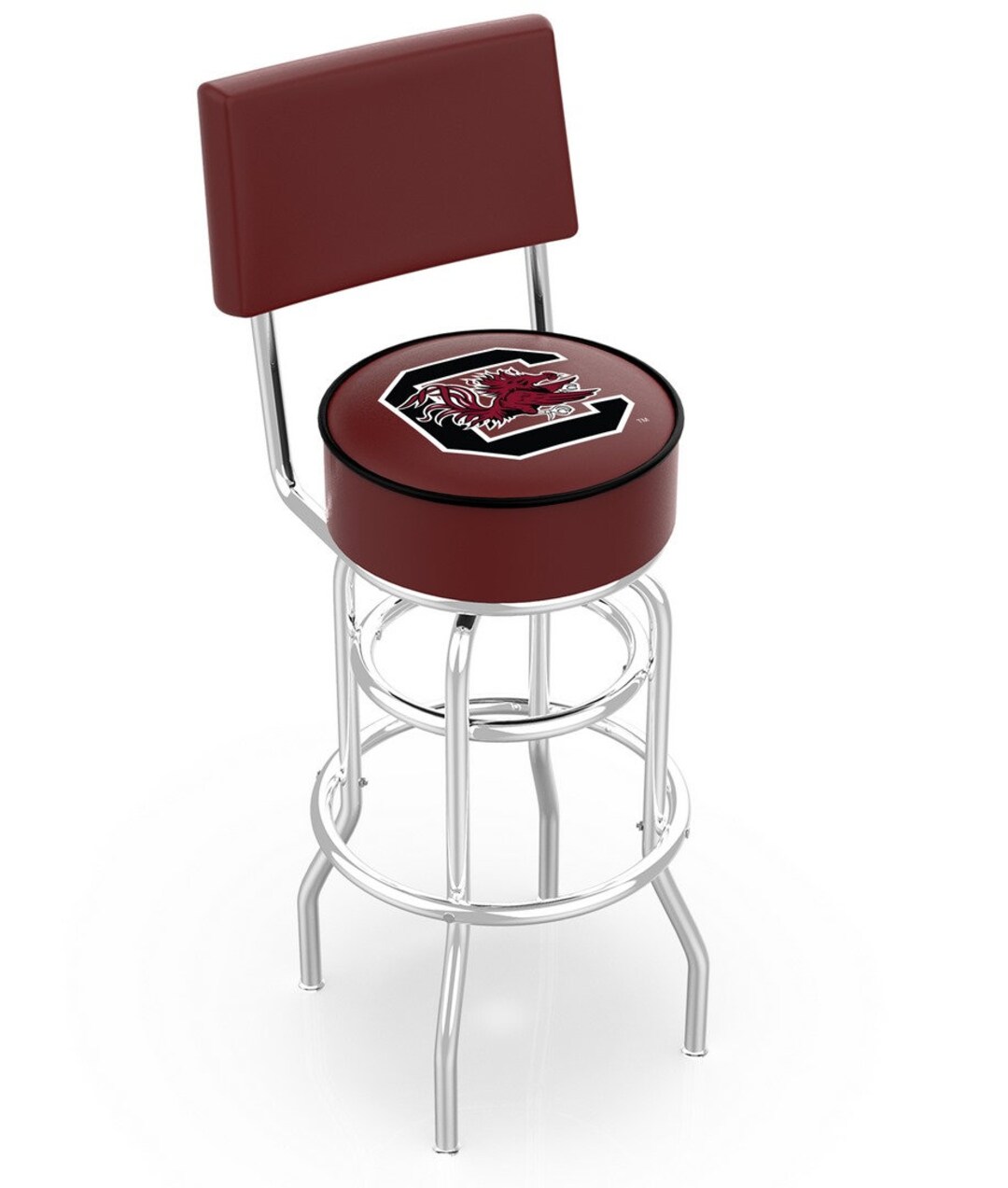 University of South Carolina Logo Double Ring Bar Stool | Premium Bar ...