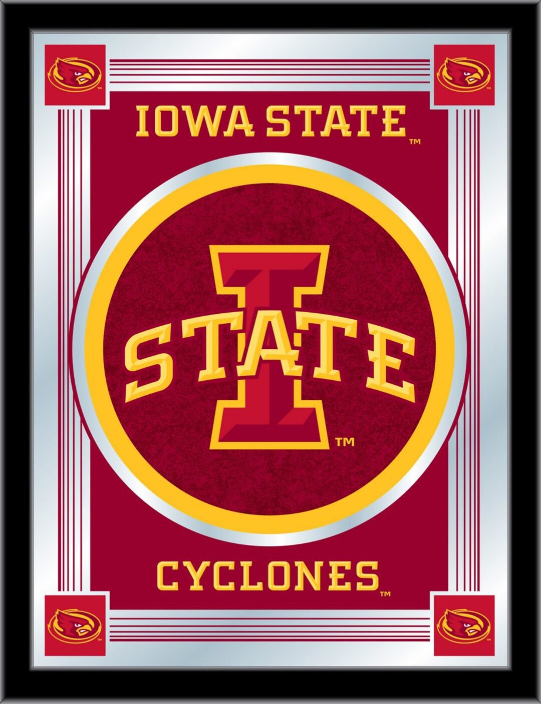 Iowa State University Logo Wall Mirror | ISU Cyclones Decor - Etsy
