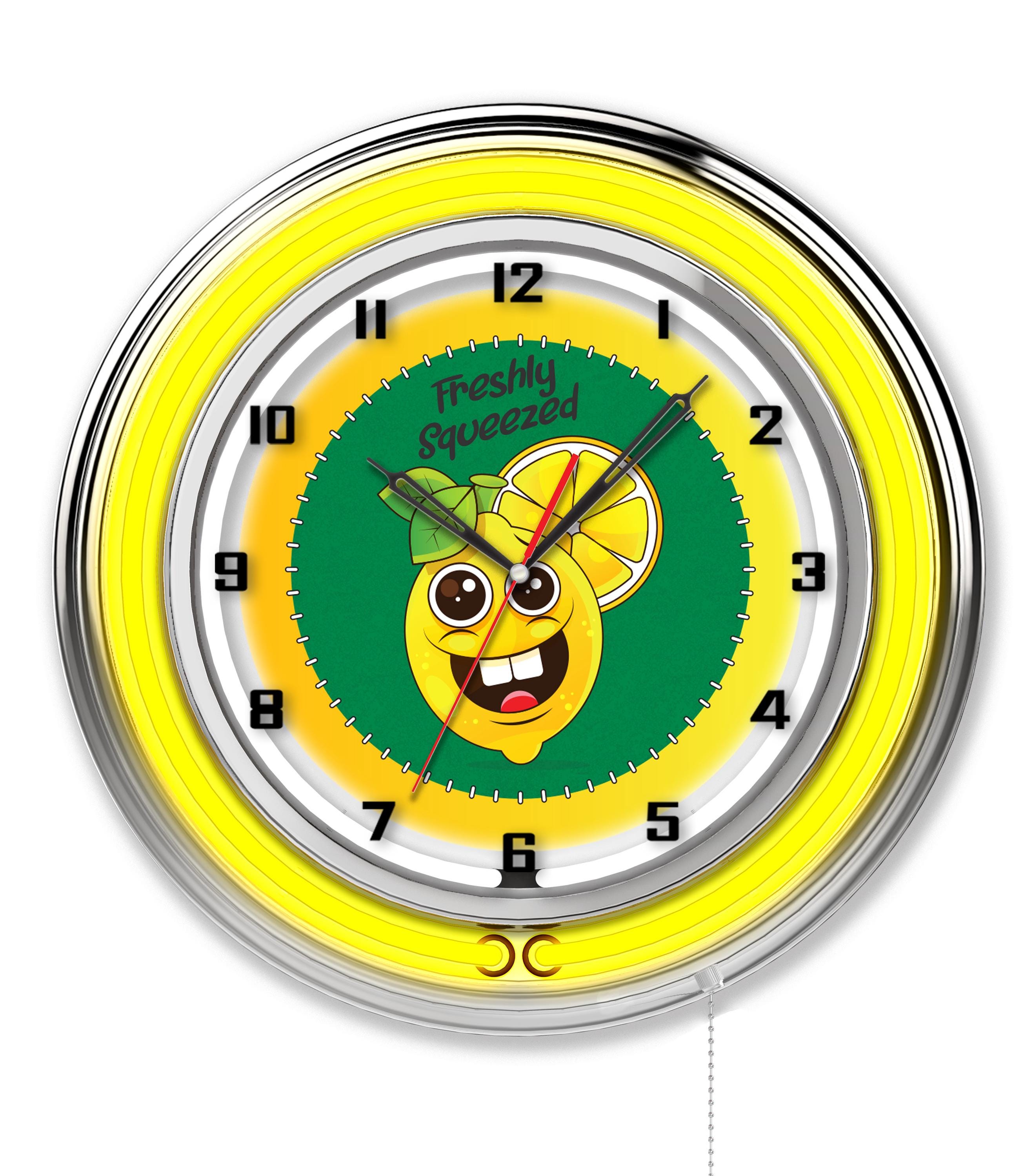 Customizable 19" Neon Clock | Personalized Wall Clock | Vintage Garage ...
