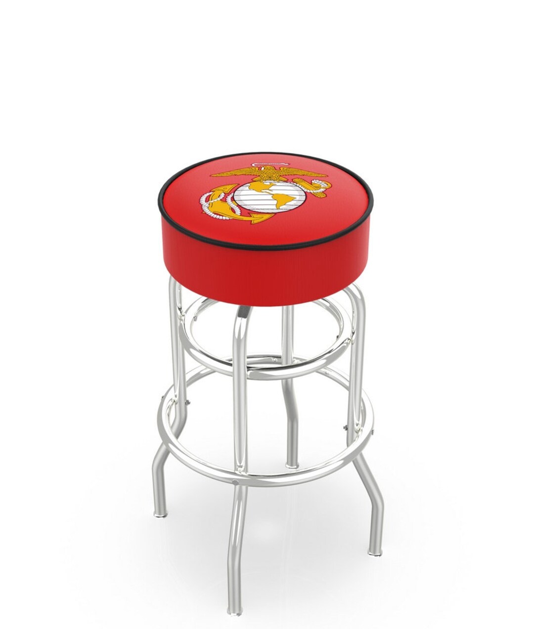 U.S. Marine Corps Eagle, Globe, Anchor Bar Stool | Double Ring Retro ...