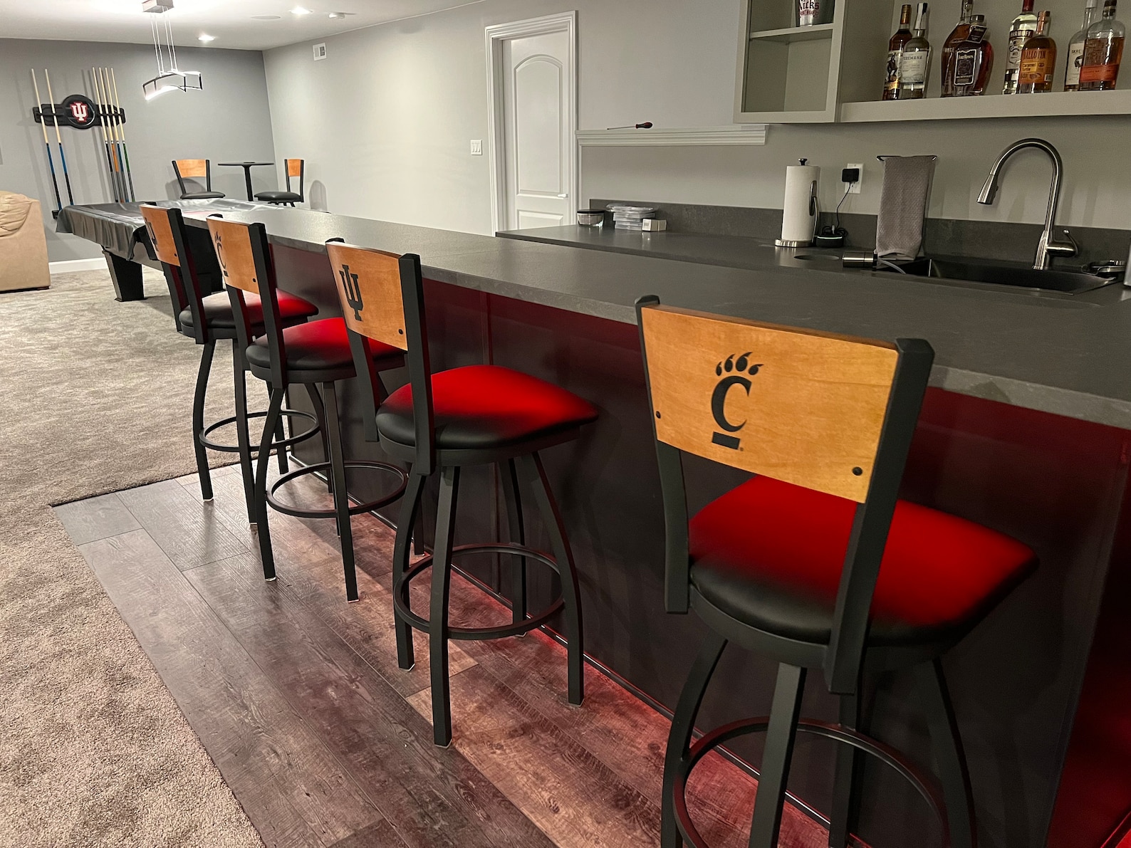 Customizable Laser Engraved Bar Stool Wood Back Custom - Etsy