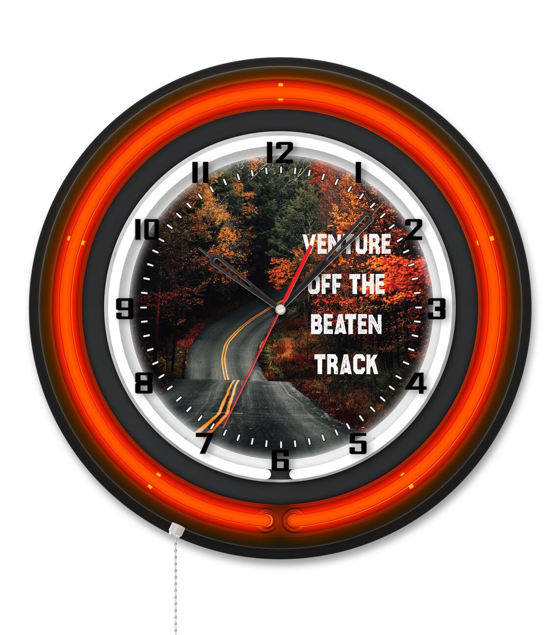 Customizable 19" Neon Clock | Personalized Wall Clock | Vintage Garage ...