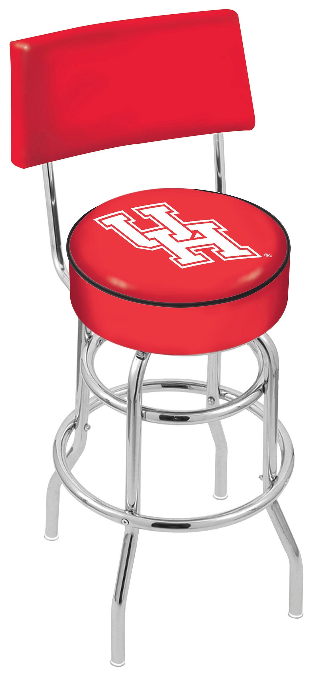 University of Houston Logo Double Ring Bar Stool | Premium Bar Stool ...