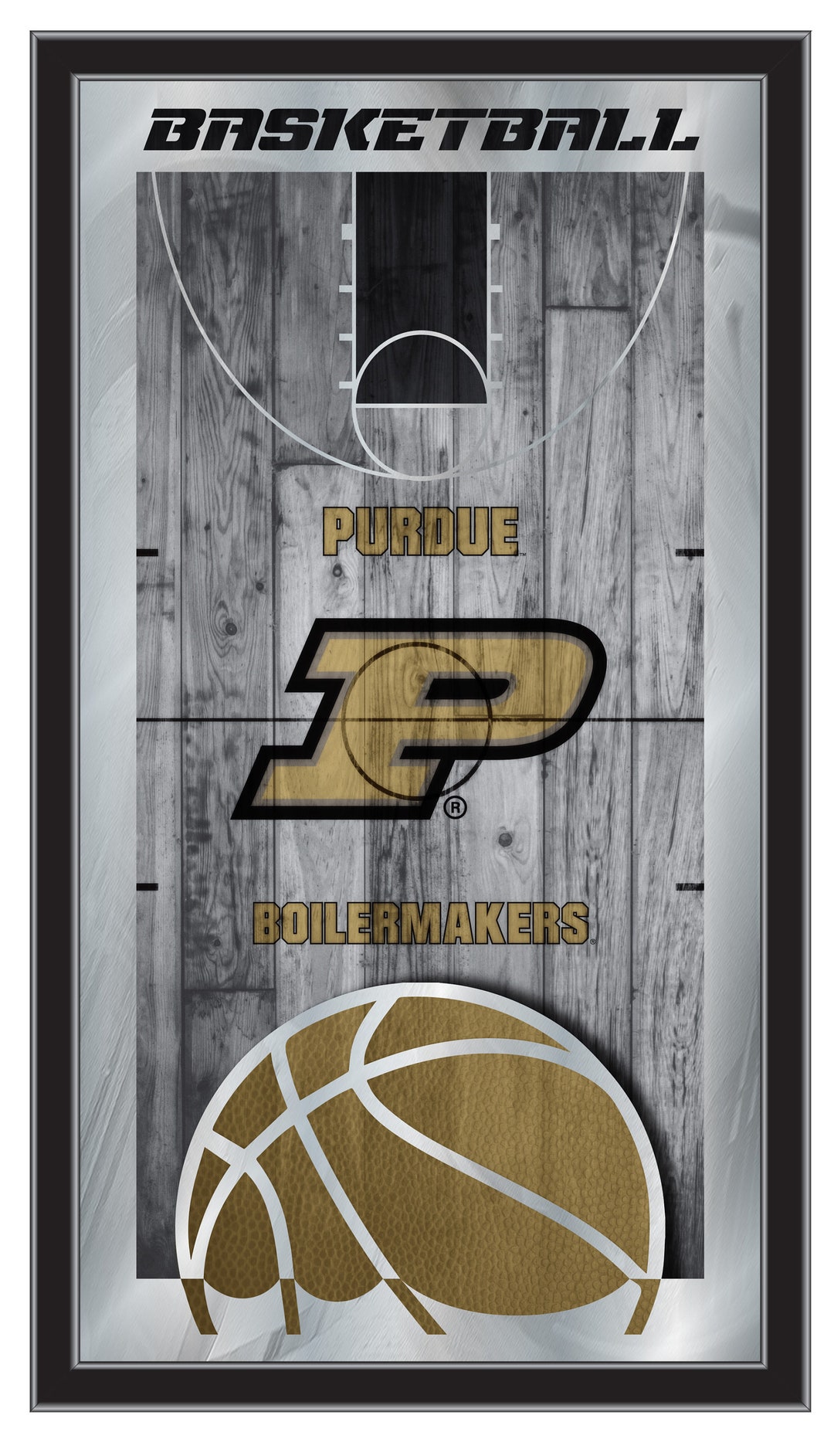 Purdue Basketball Wall Mirror | Officially Licensed Purdue Boilermakers ...