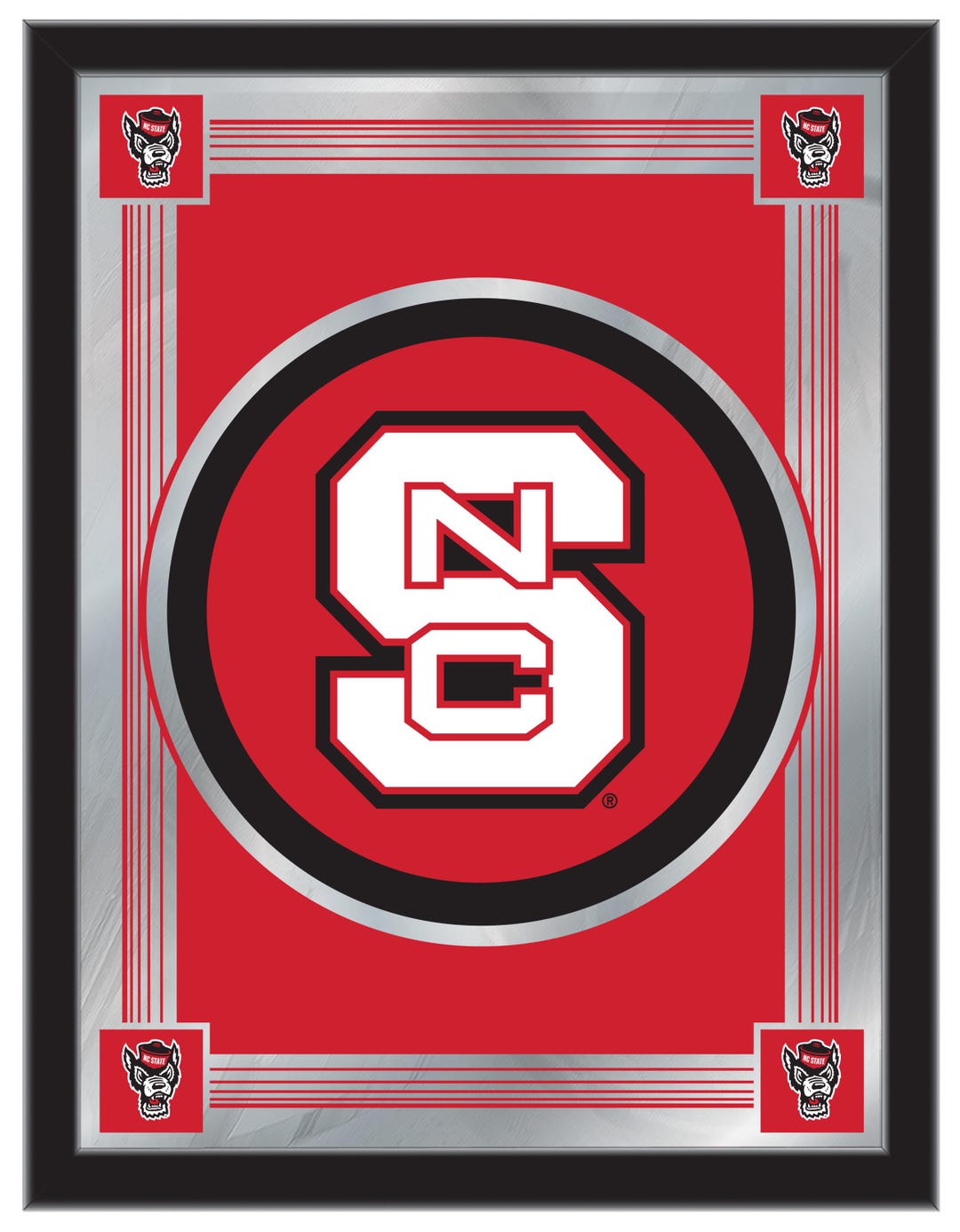 North Carolina State University Logo Wall Mirror | NCSU Wolfpack Decor ...
